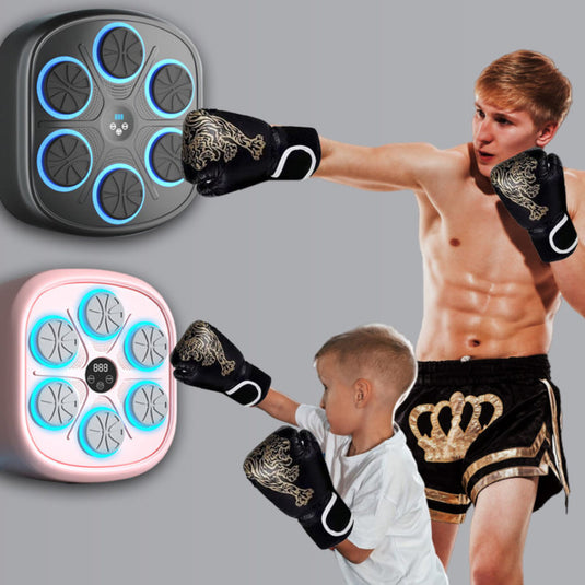 Megelin Music Boxing Machine with Boxing Gloves | Wall Mounted Smart ...